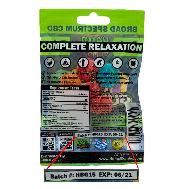 How to Check CBD Batch Number | Hemp Bombs